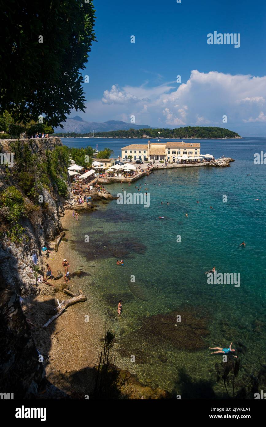 Corfu, a view from the grounds of Palace of St Michael & St George ...