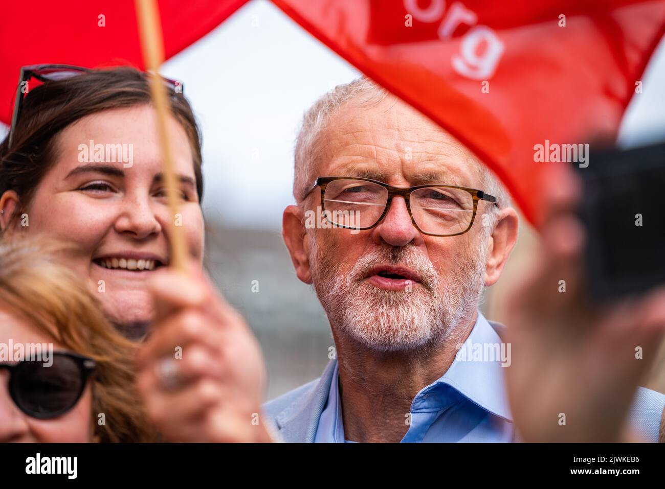 London UK. 6 September 2022. Jeremy Corbyn, MP for Islington North ...