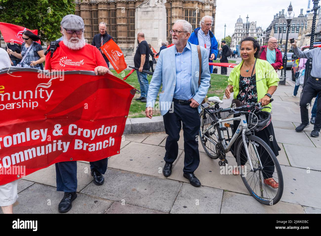 London UK. 6 September 2022. Jeremy Corbyn, MP for Islington North ...