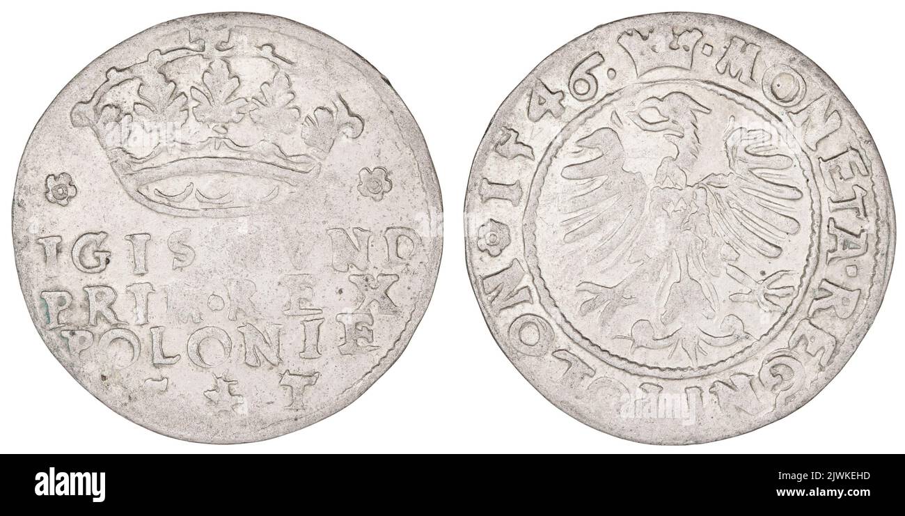 groschen. Zygmunt I Stary (król polski ; 1506-1548), ruler, Tarnowski ...