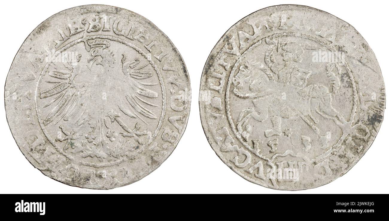 Lithuanian groschen. Zygmunt I Stary (król polski ; 1506-1548), ruler ...