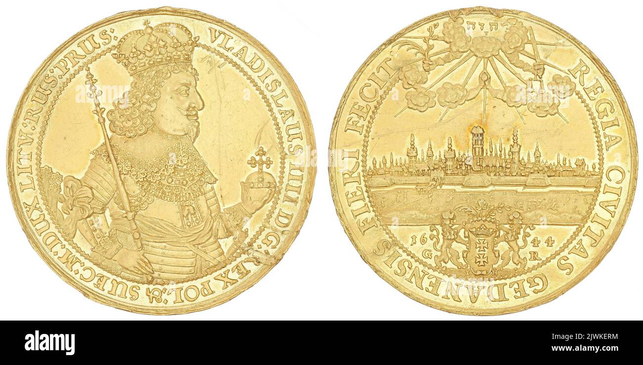 10 ducats Gdańsk donative. Rogge, Gerhard (fl. 1639-1657), mint tenant ...