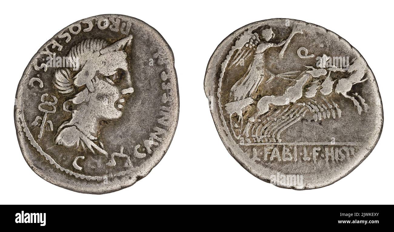 denarius. Annius, C. (fl. 82-81 a.C.), monetary officer, Fabius ...