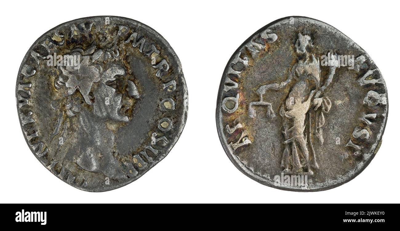 denarius. Nerwa (cesarz ; 96-98), issuer Stock Photo - Alamy