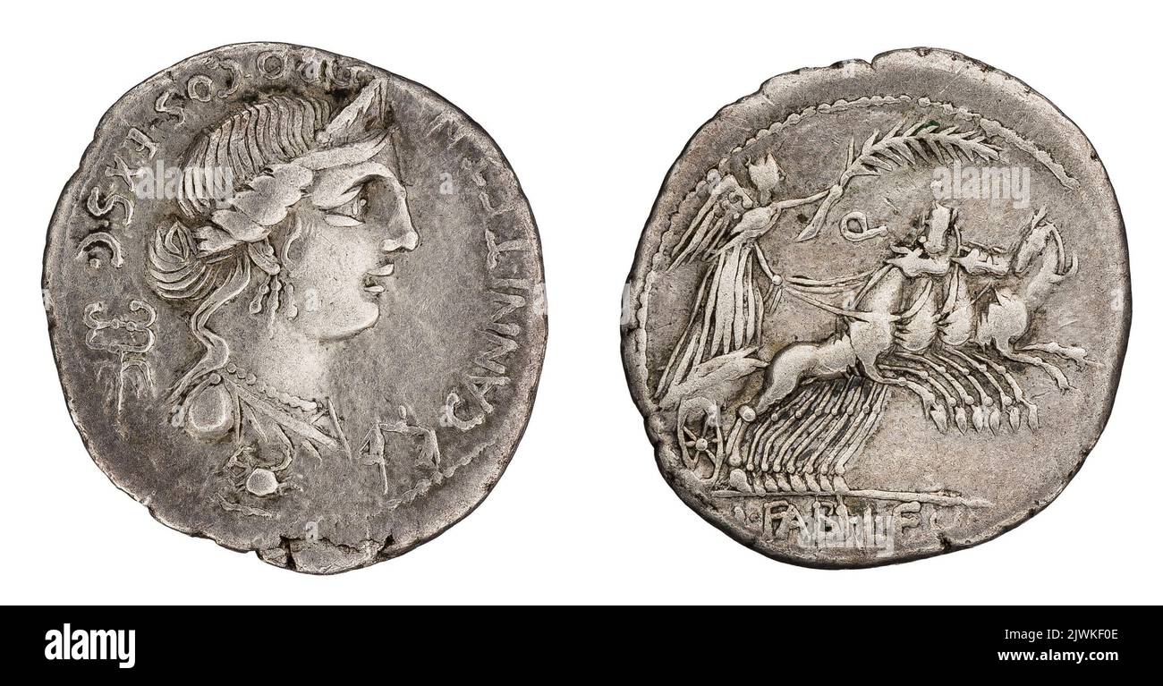 denarius. Annius, C. (fl. 82-81 a.C.), monetary officer, Fabius ...