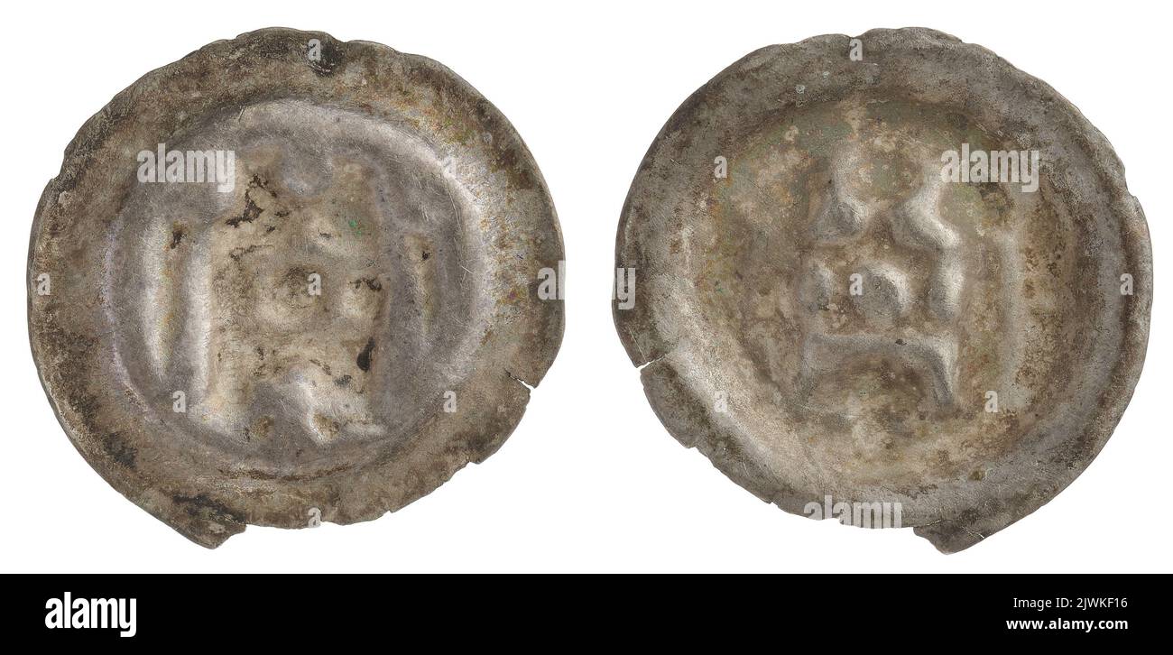 bracteate denarius. Zakon krzyżacki (1190-), issuer Stock Photo - Alamy