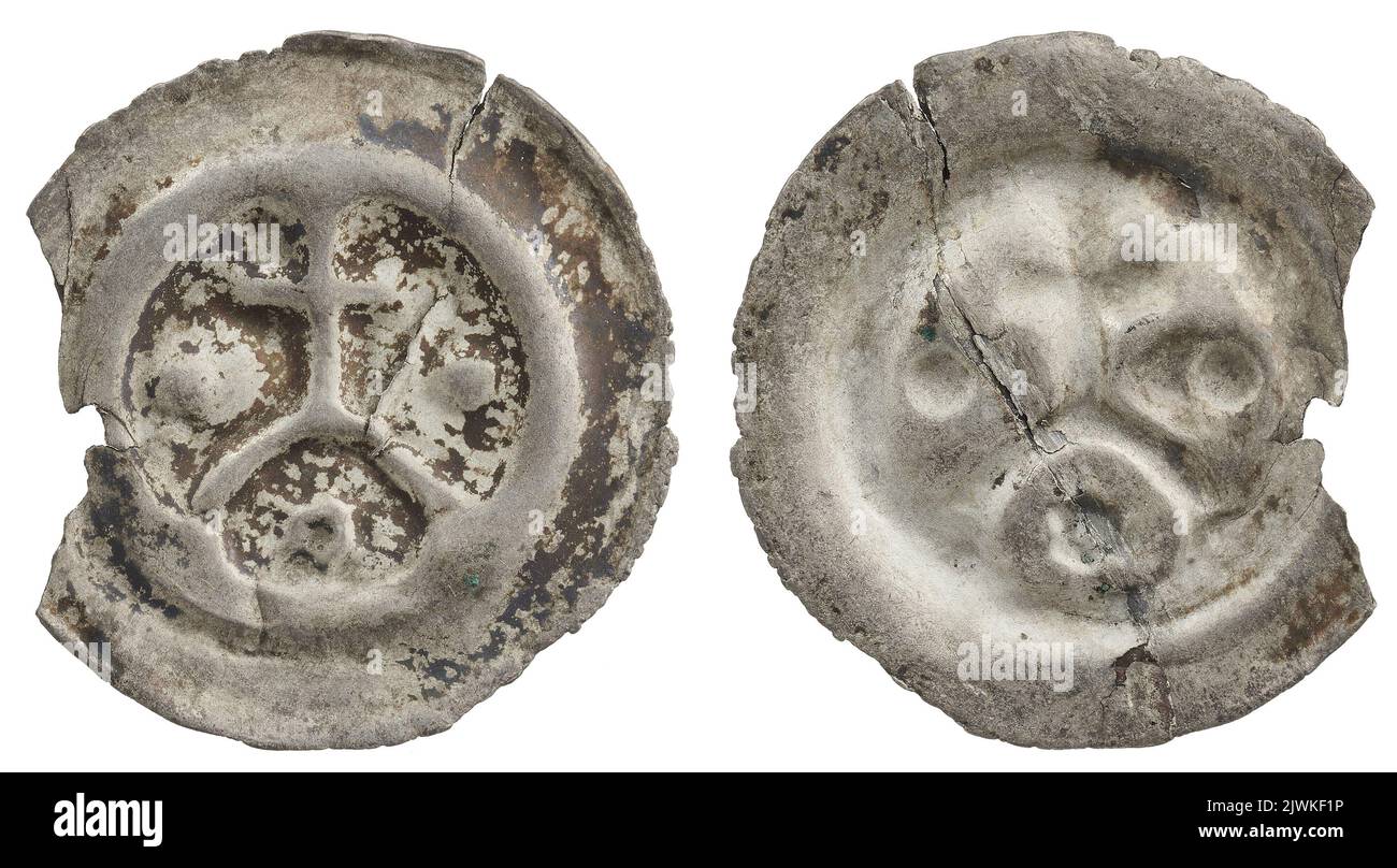 bracteate denarius. Zakon krzyżacki (1190-), issuer Stock Photo - Alamy