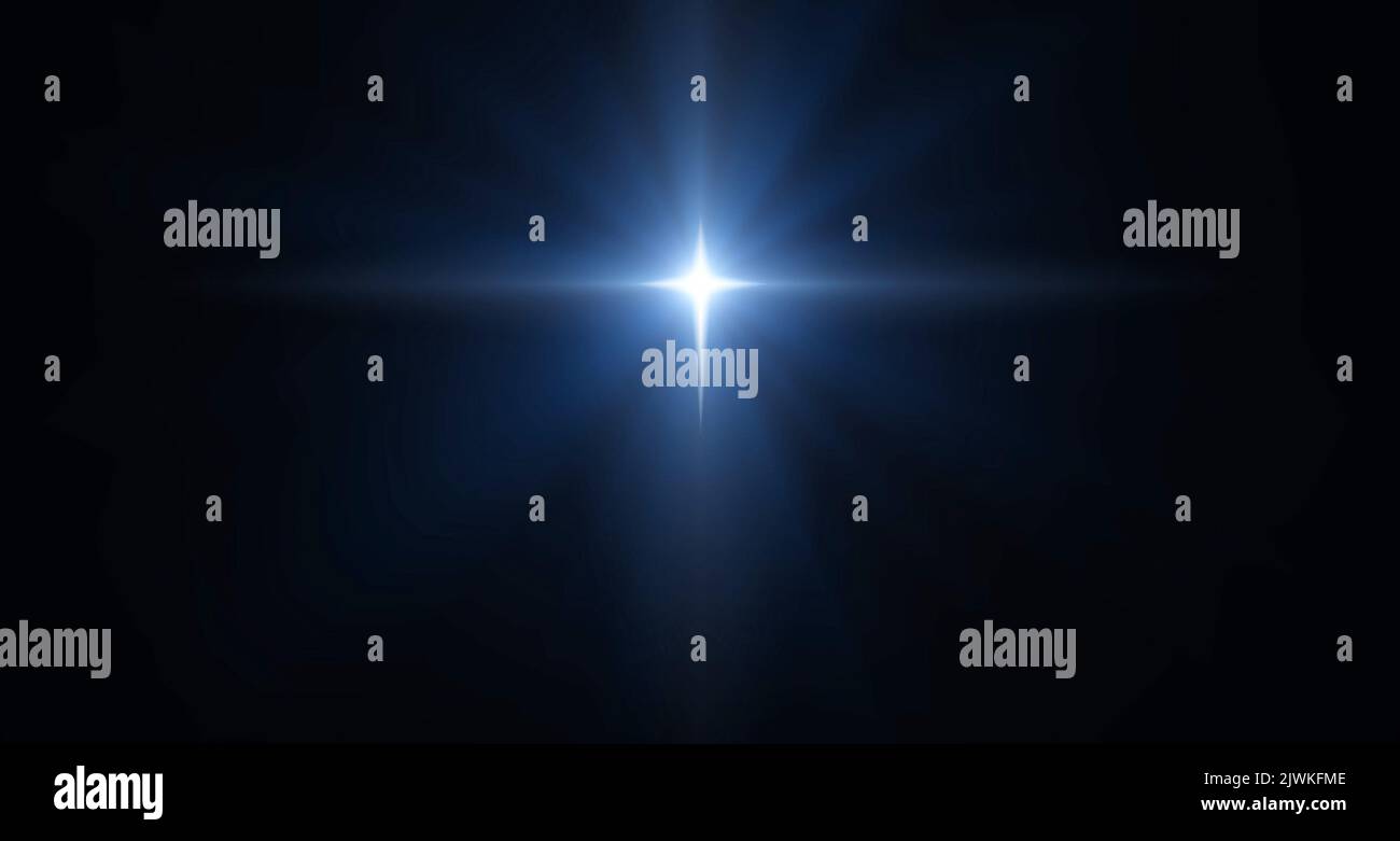 Background of the beautiful Bright star in dark sky. Christmas star of ...