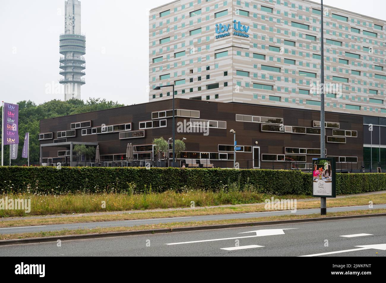 Hilversum, North Holland, The Netherlands, 07 21 2022 - Headquarters of the Dutch broadcasting ...