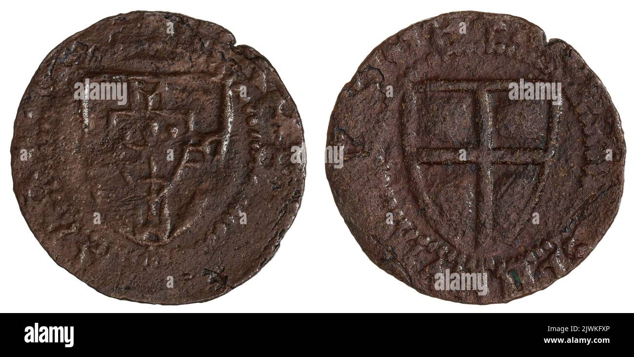 schilling (counterfeit from the period). Zakon krzyżacki (1190 ...