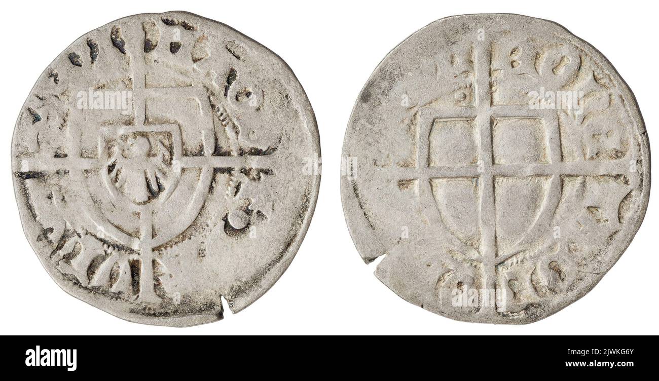 schilling. Zakon krzyżacki (1190-), issuer, Paweł von Russdorf (wielki ...