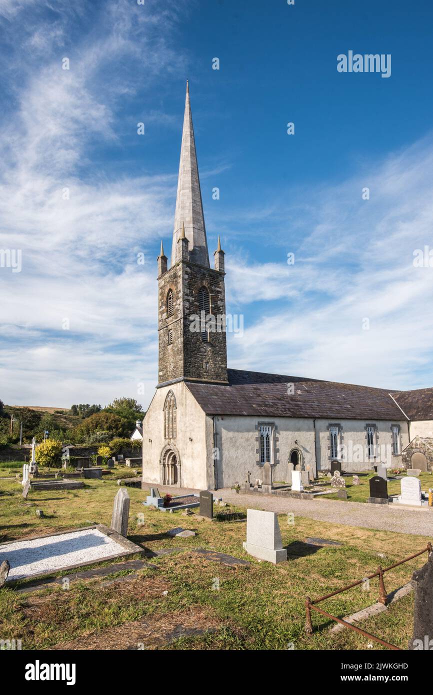 The Cathedral church of St. Fachtnas in ROSSCARBERY CORK with a spire ...