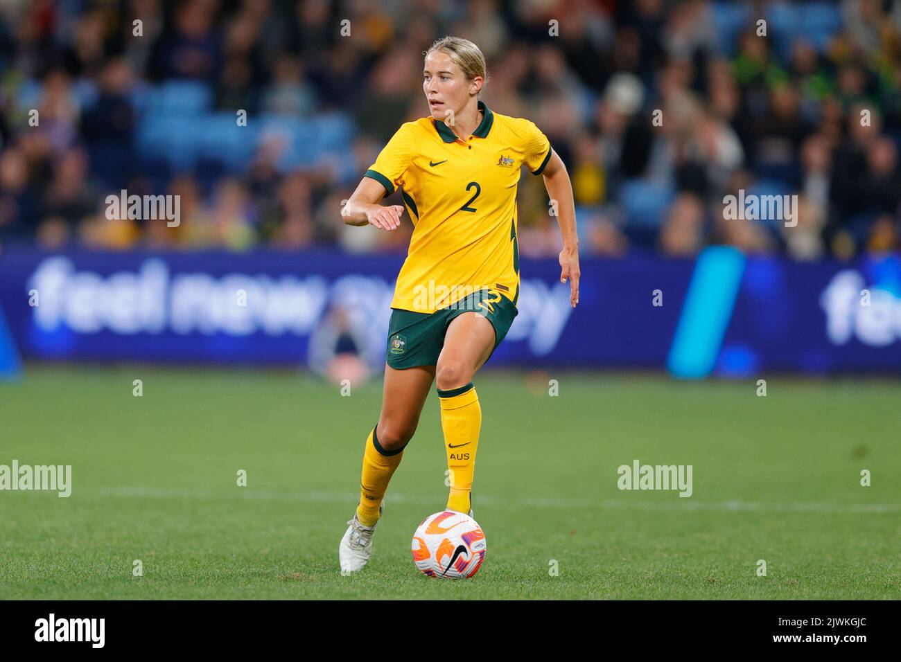 Sydney, Australia. 06th Sep, 2022. Courtney Nevin of Matildas dribbles ...