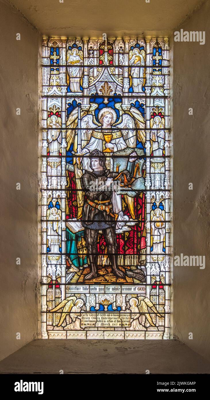 Beautiful stained glass at the cathedral church of St Fachtna in ...