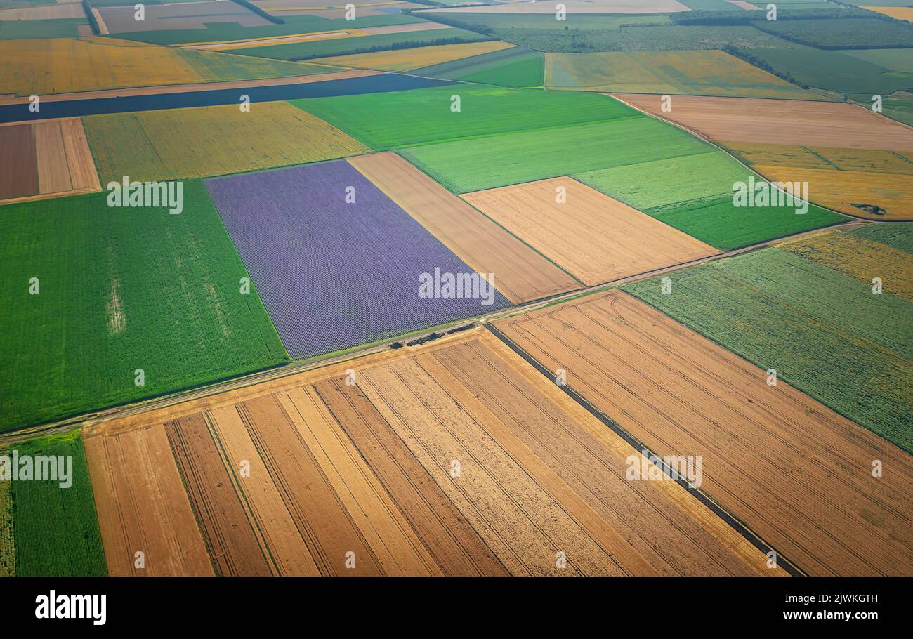 Aerial Farm Fields Land Required For A Wind Farm What Landowners