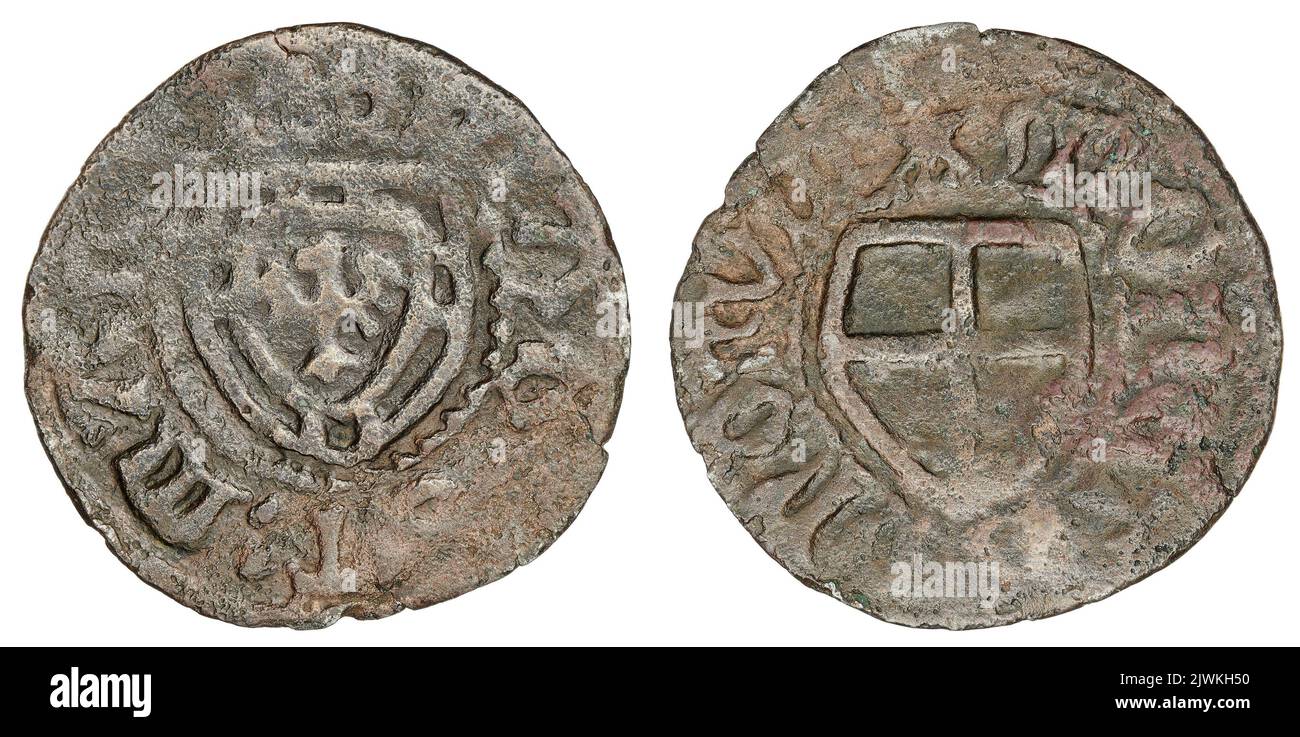 schilling (counterfeit from the period). Zakon krzyżacki (1190 ...