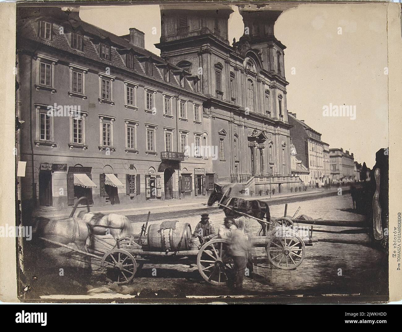 Warsaw. Krakowskie Przedmieście with the Church of the Holy Cross. In ...
