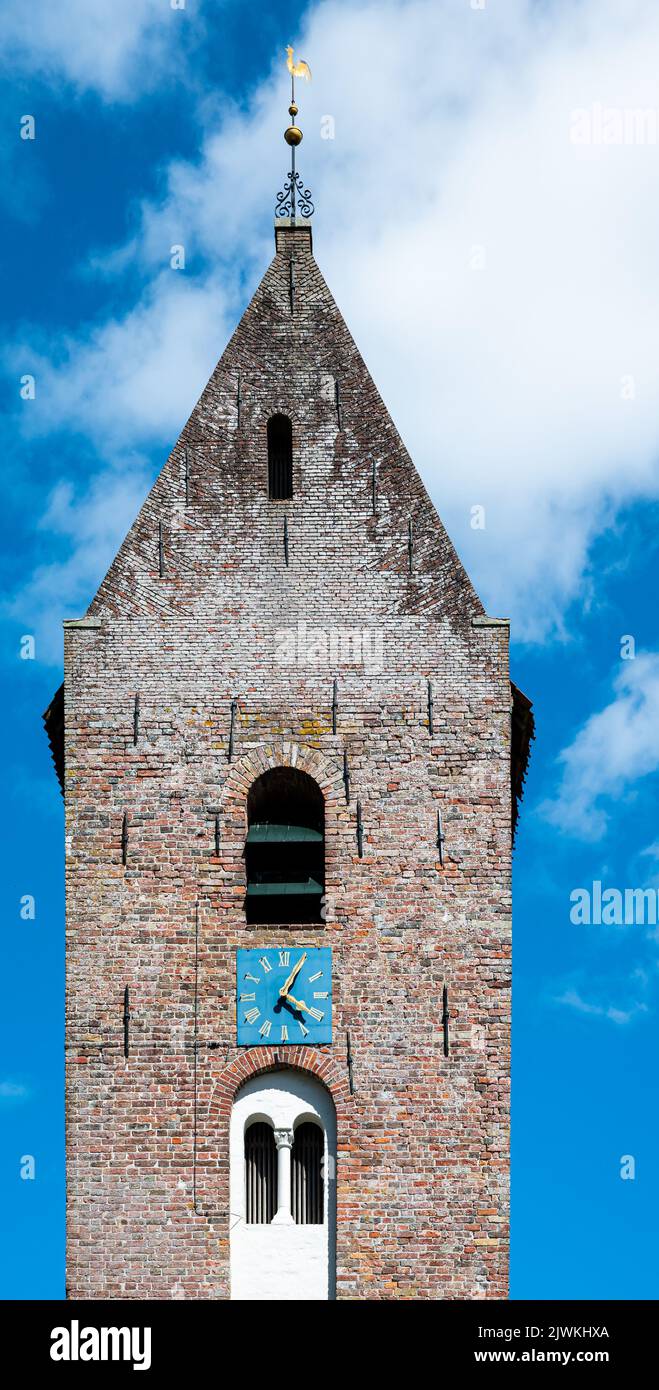 Norg, Drenthe, The Netherlands, 07 20 2022 - Tower of the local ...