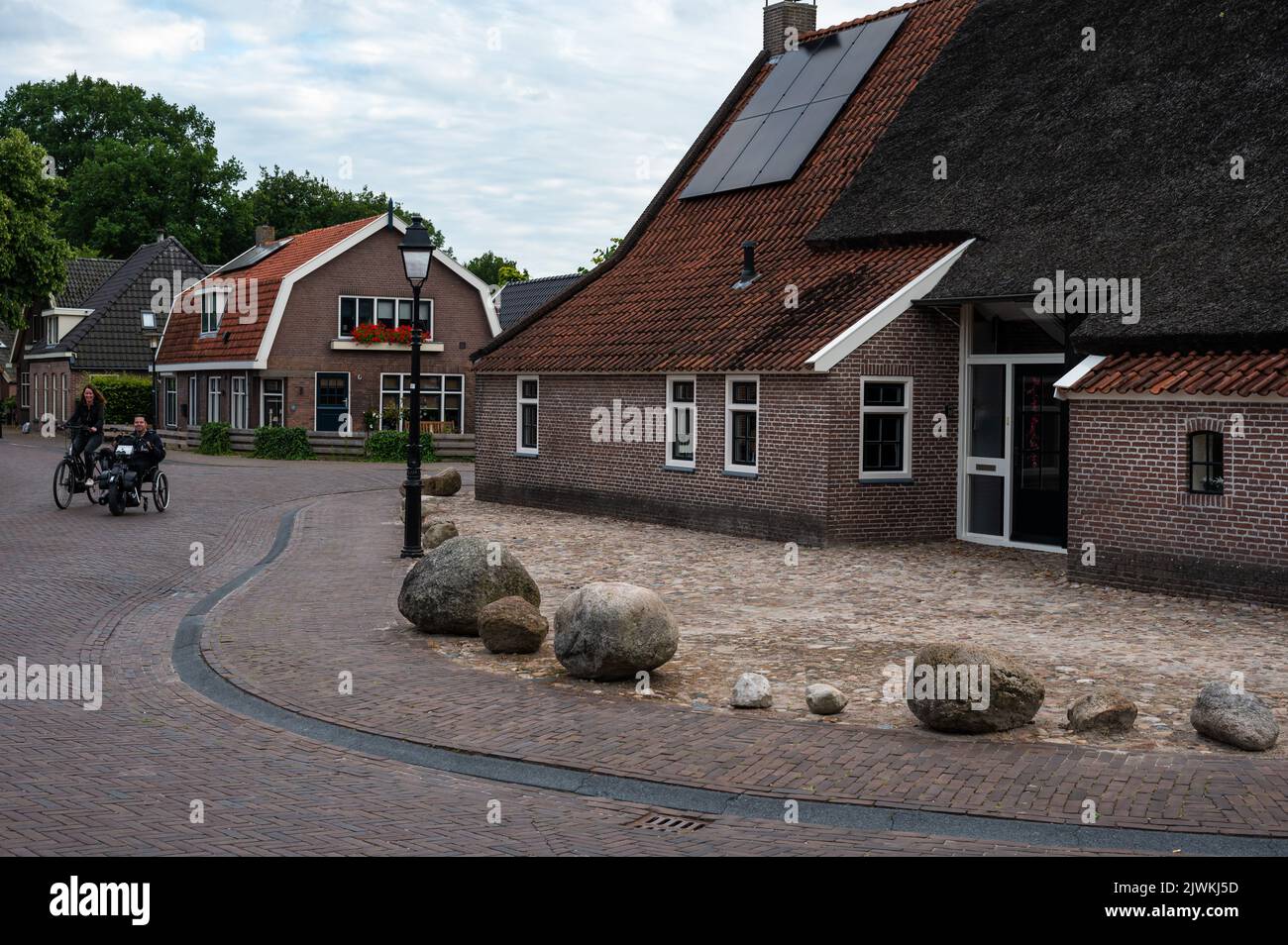 Diever, Drenthe, The Netherlands, 07 15 2022 - Traditional residential ...