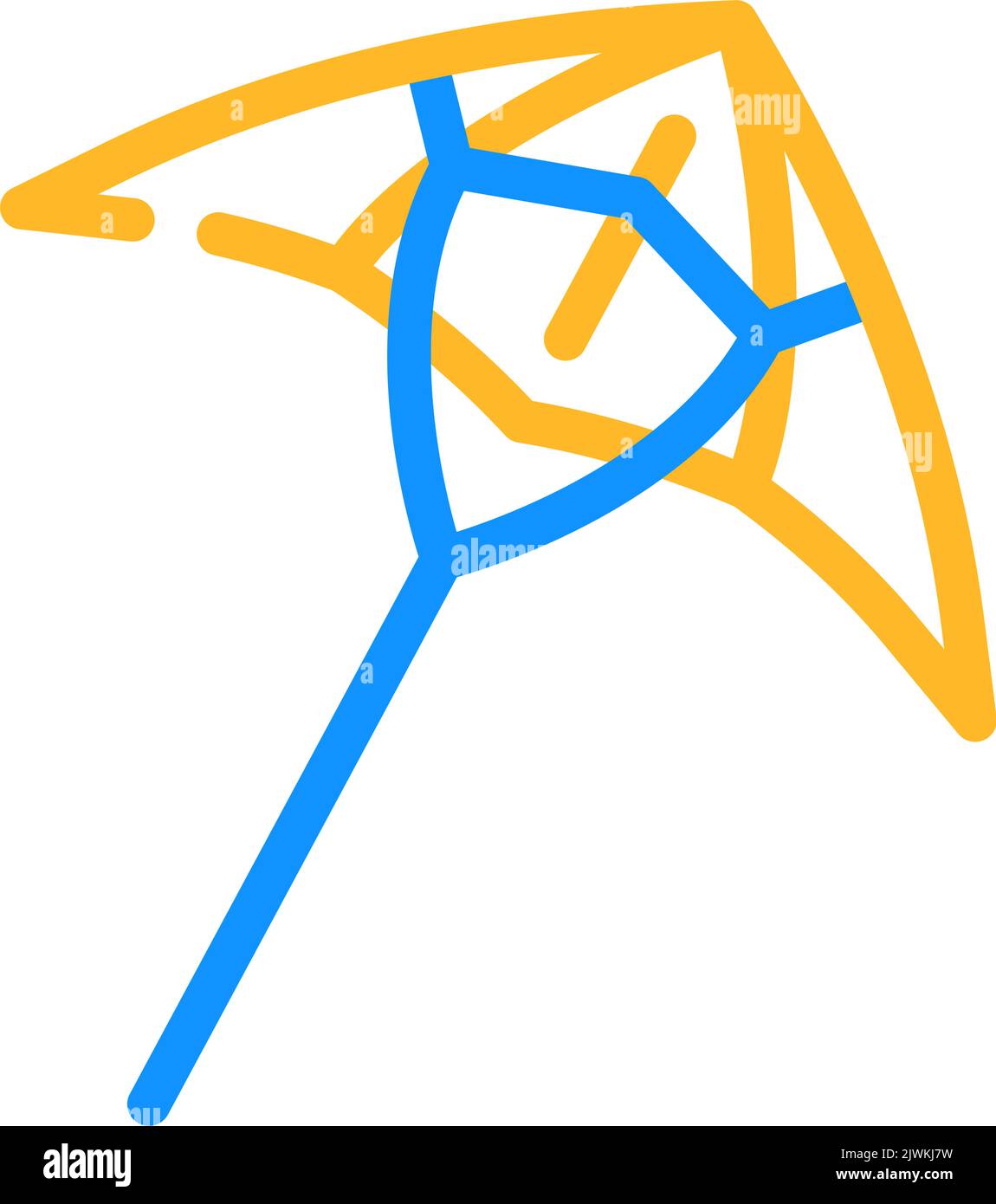 kite kid leisure color icon vector illustration Stock Vector Image ...