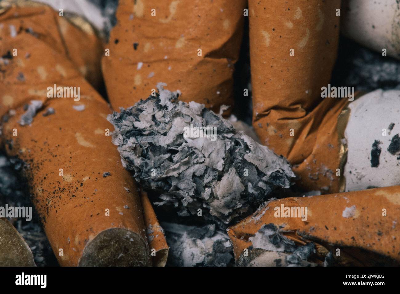 Close up of cigarette and cigarette ash Stock Photo - Alamy