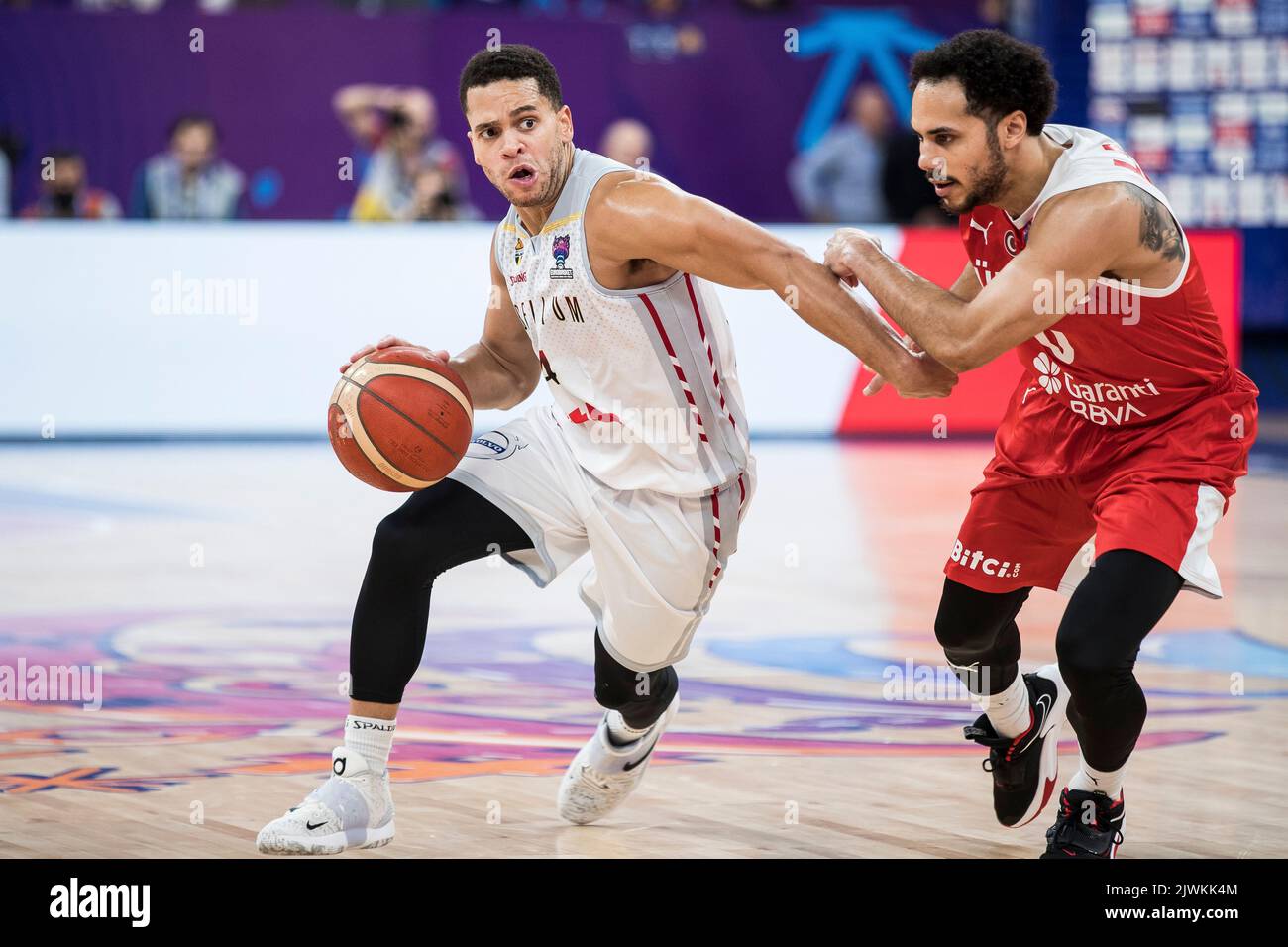 Emmanuel Lecomte of Belgium and Shane Larkin of Turkey pictured in ...