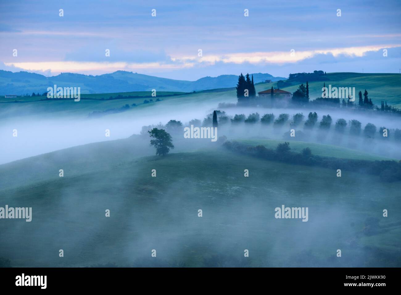 Romantic Tuscany in Val d'Orcia , Italy Stock Photo - Alamy