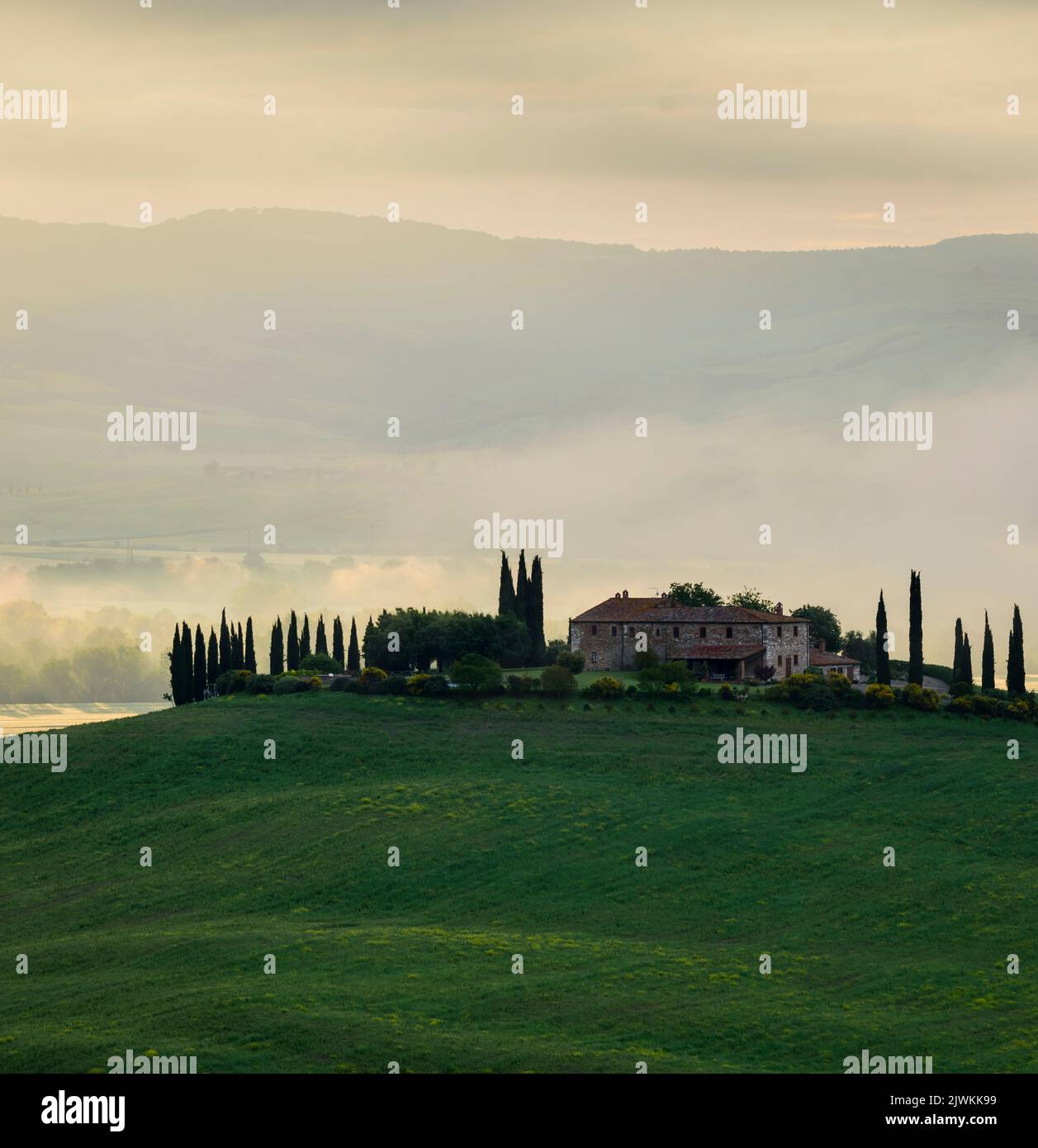 Romantic Tuscany in Val d'Orcia , Italy Stock Photo - Alamy