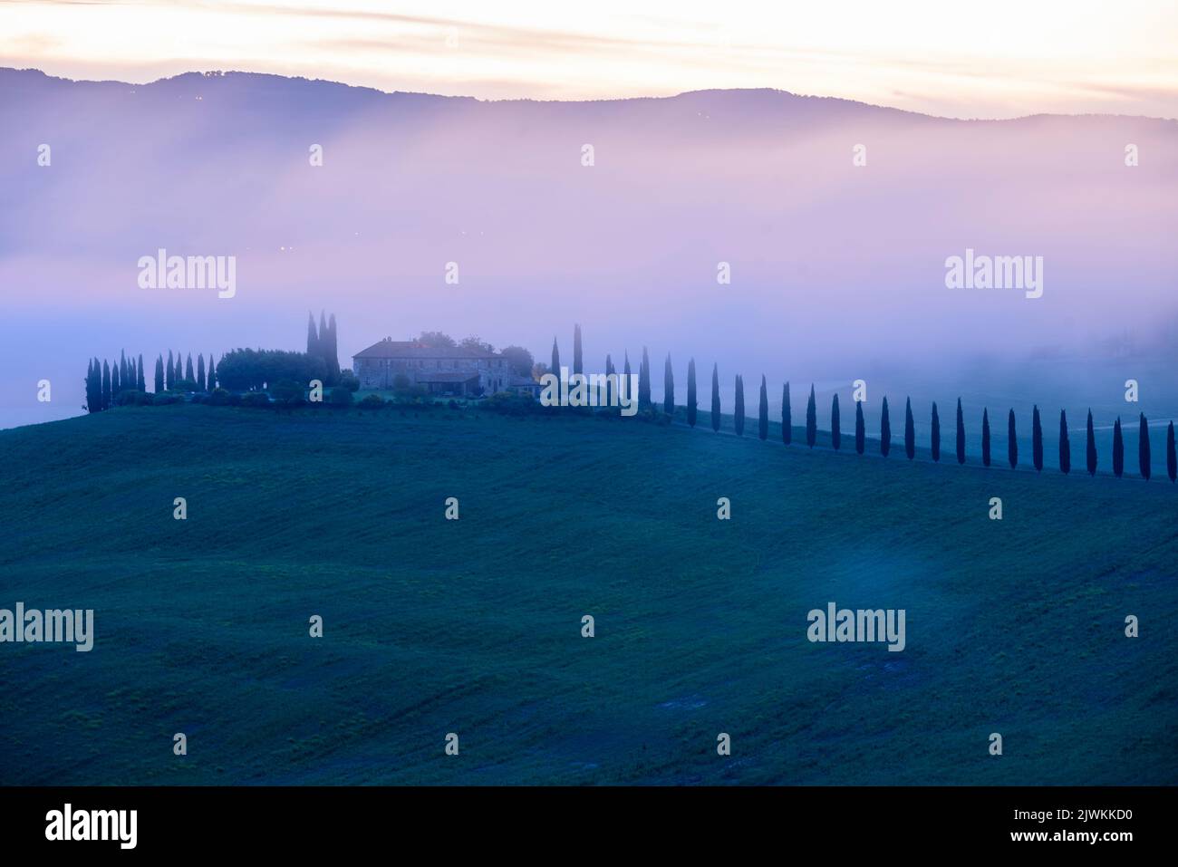 Romantic Tuscany in Val d'Orcia , Italy Stock Photo - Alamy