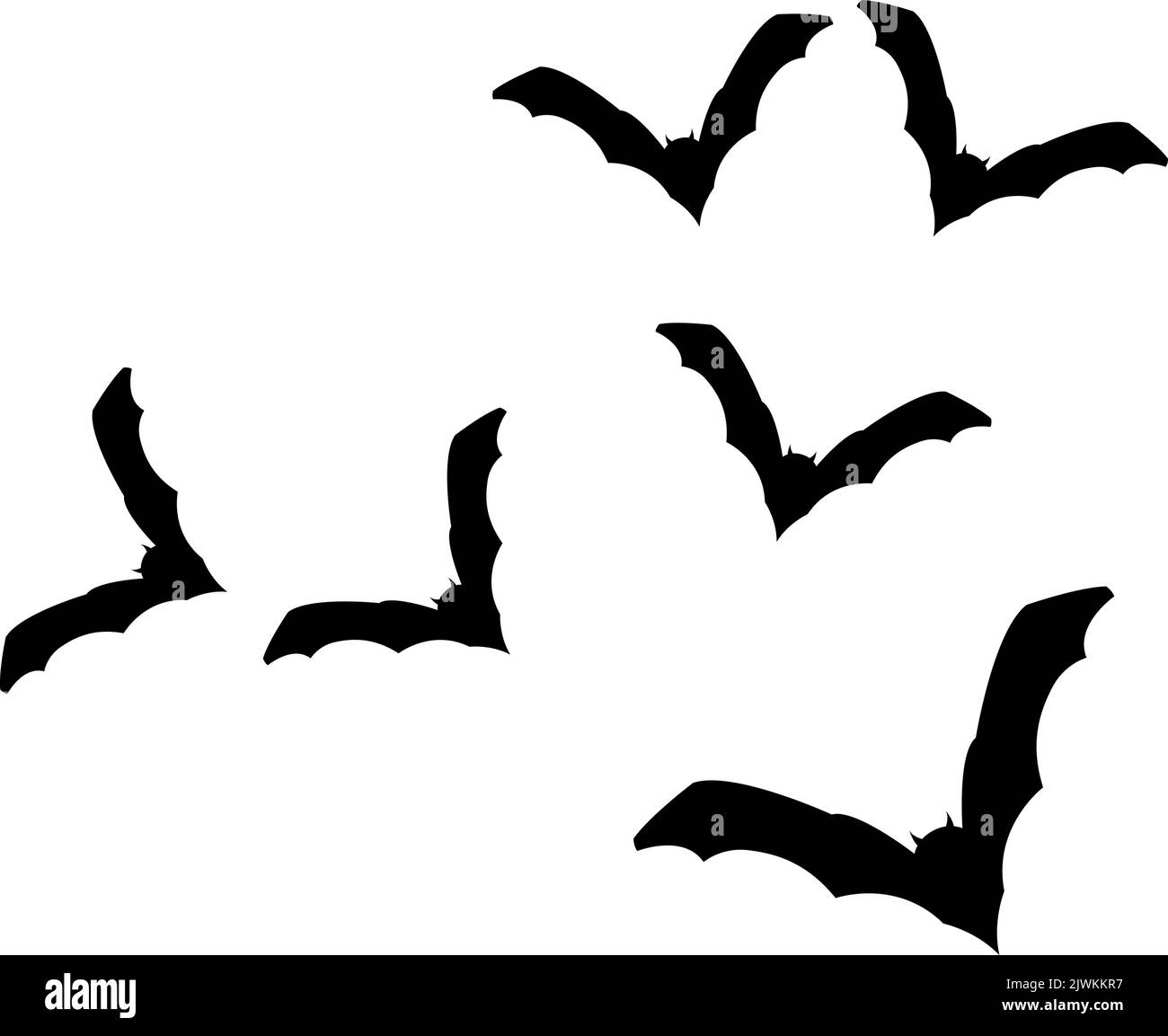 Happy halloween theme bat element. Vector illustration Stock Vector ...