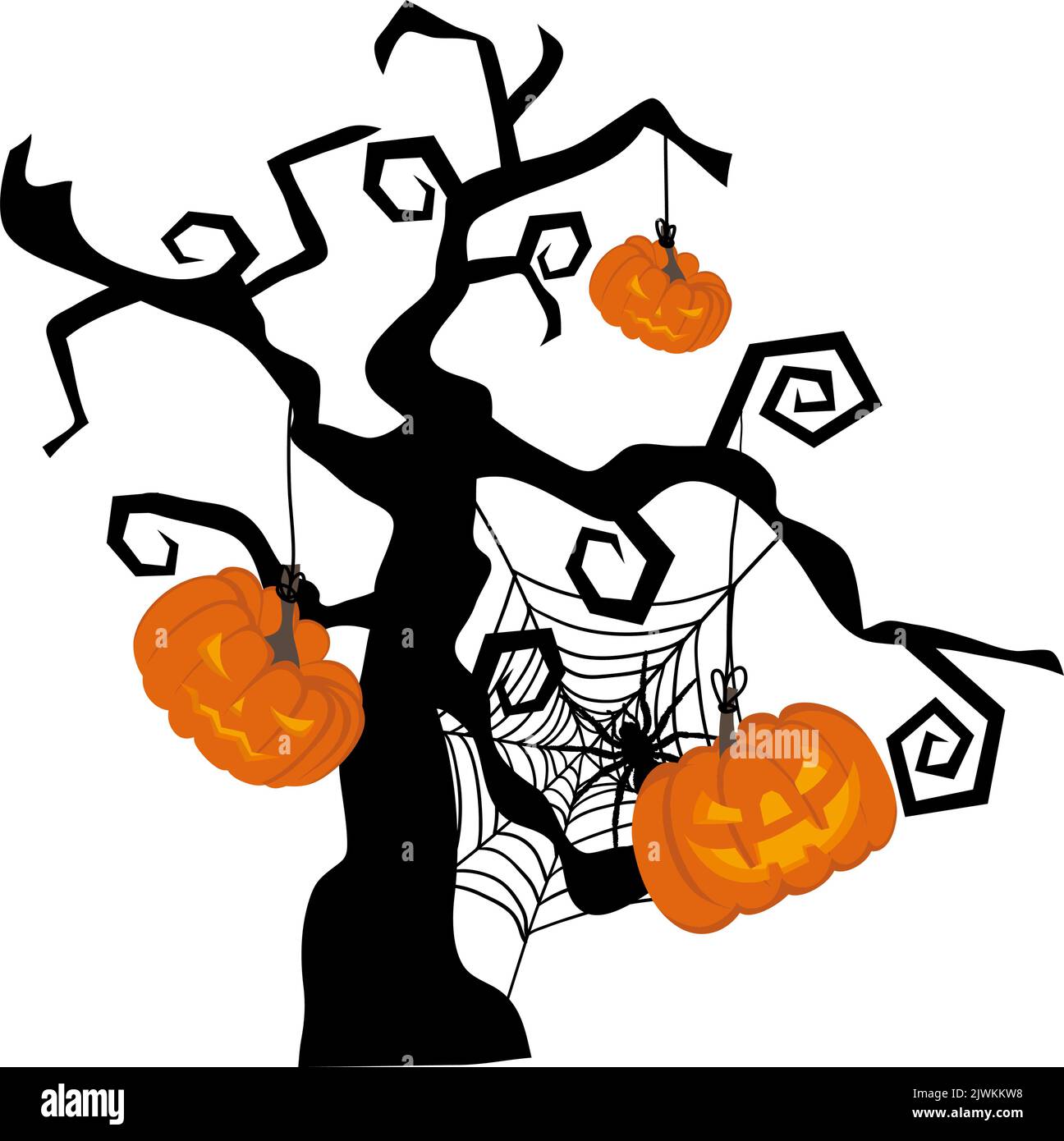 Happy halloween theme pumpkin element for making great design. Vector ...