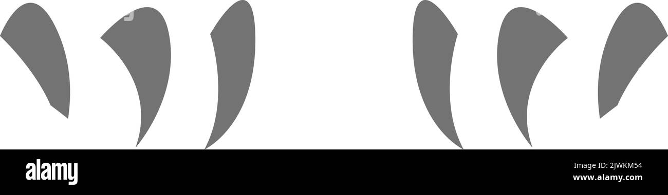 Happy halloween owl claws element. Vector illustration Stock Vector ...