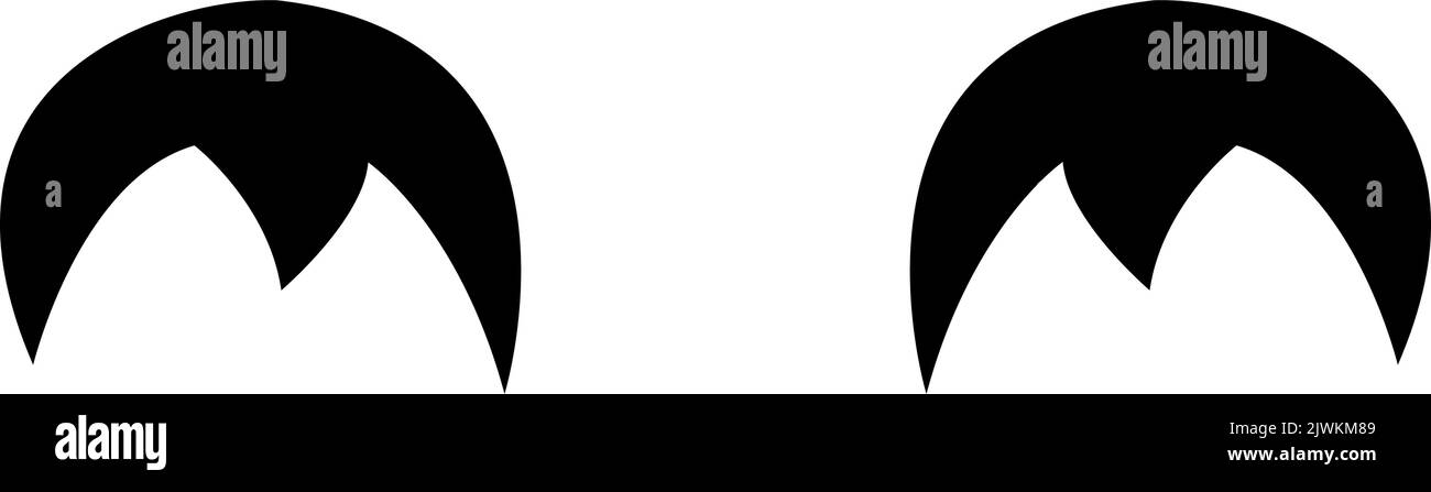 Happy halloween owl claws element. Vector illustration Stock Vector ...