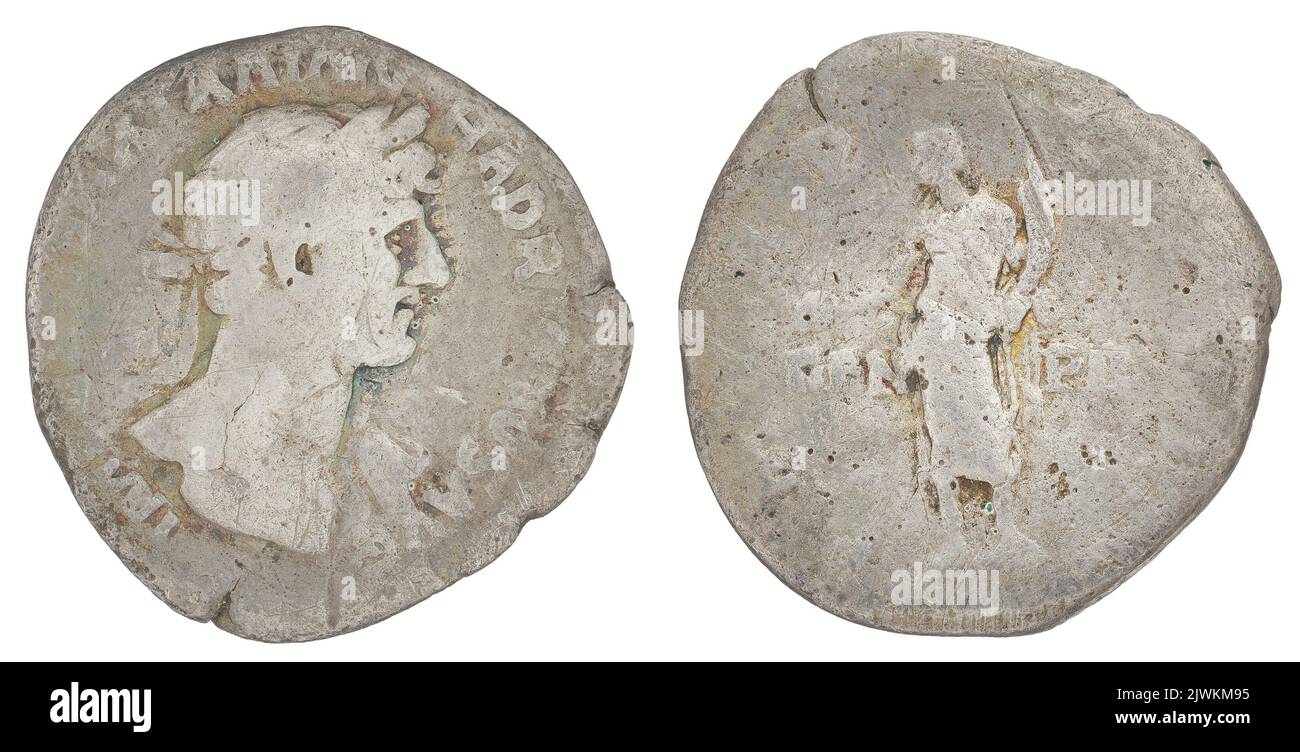 denarius. Hadrian (Roman emperor; 117-138), emperor Stock Photo - Alamy