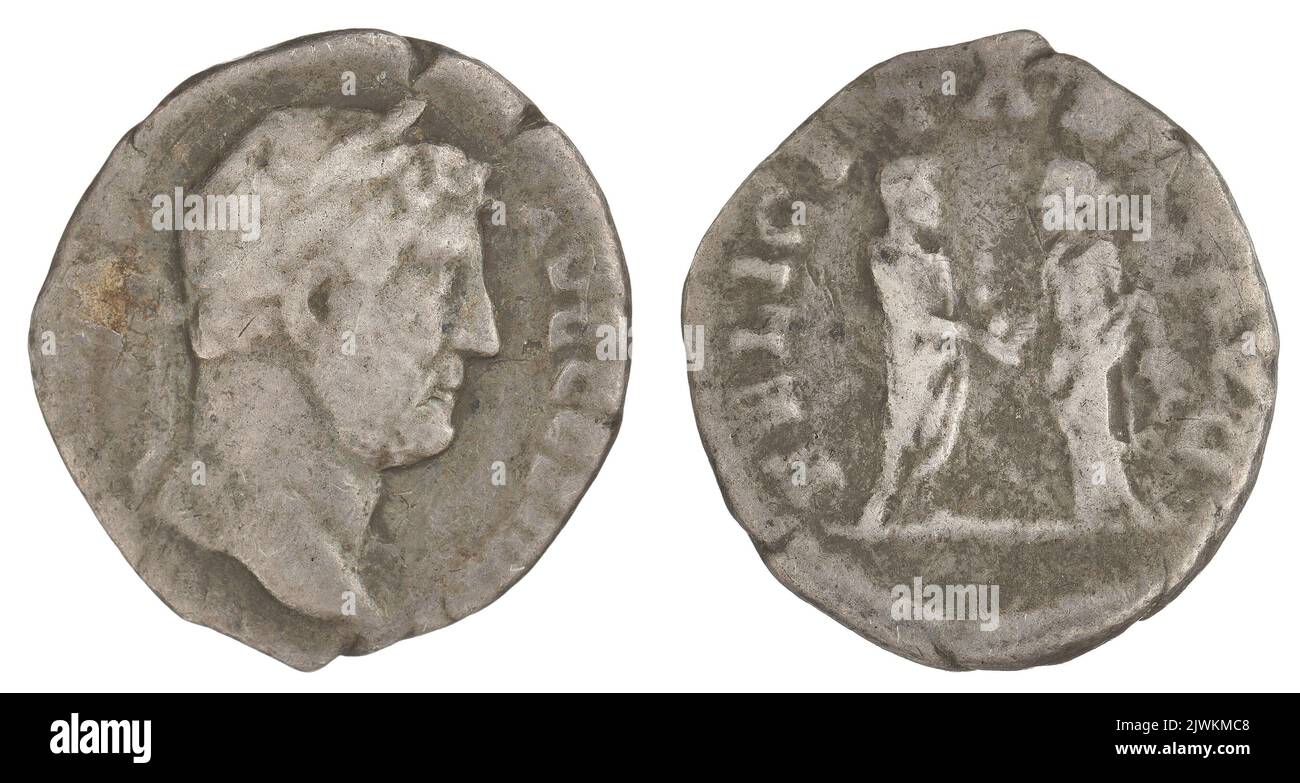 denarius. Hadrian (Roman emperor; 117-138), emperor Stock Photo - Alamy