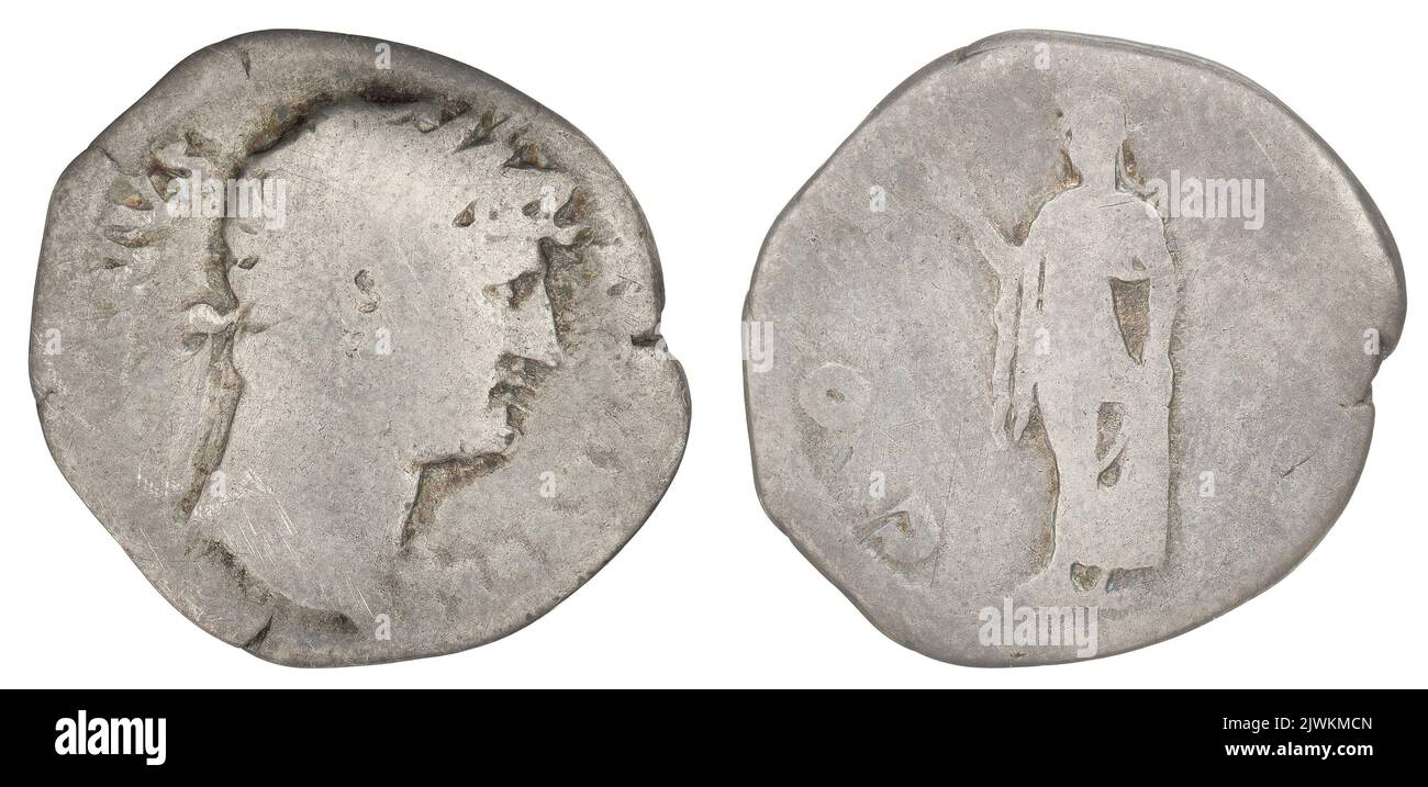 denarius. Hadrian (Roman emperor; 117-138), emperor Stock Photo - Alamy