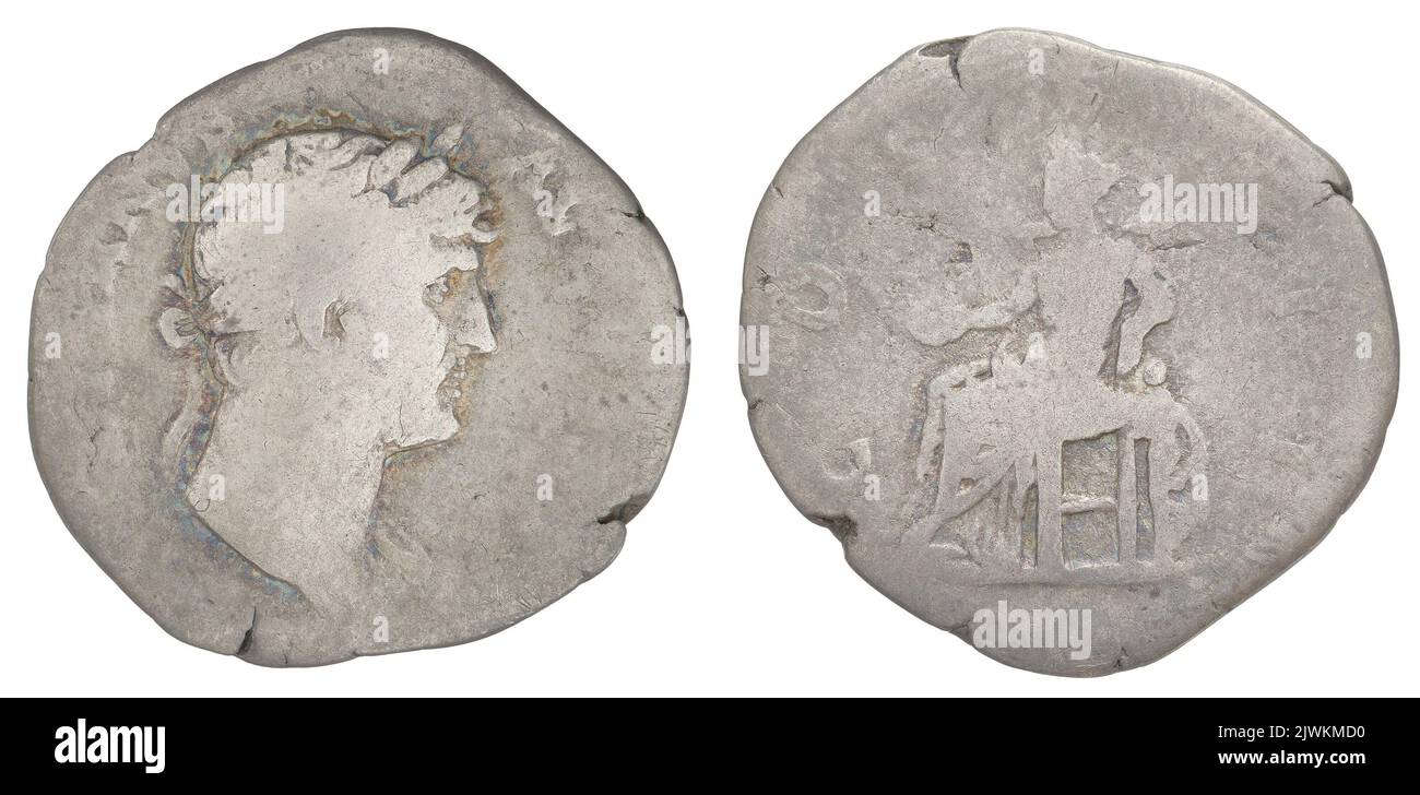 denarius. Hadrian (Roman emperor; 117-138), emperor Stock Photo - Alamy