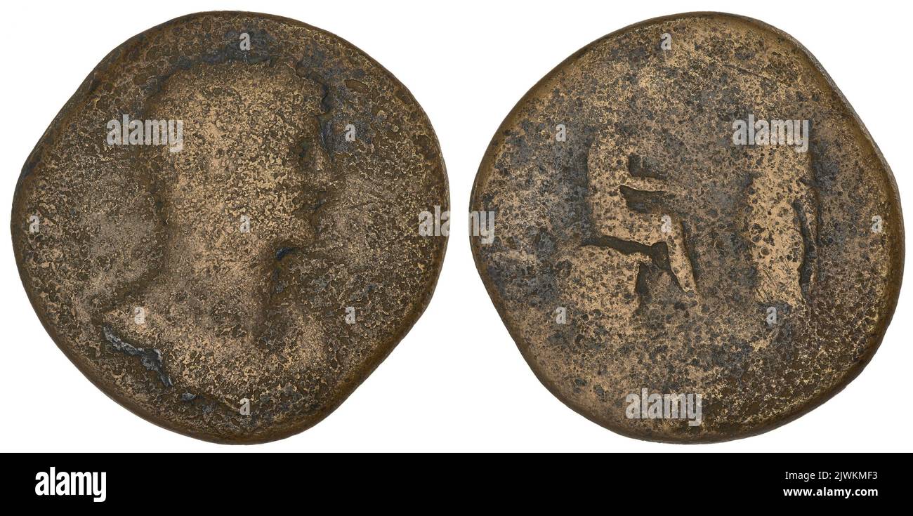 sestertius. Hadrian (Roman emperor; 117-138), emperor Stock Photo - Alamy