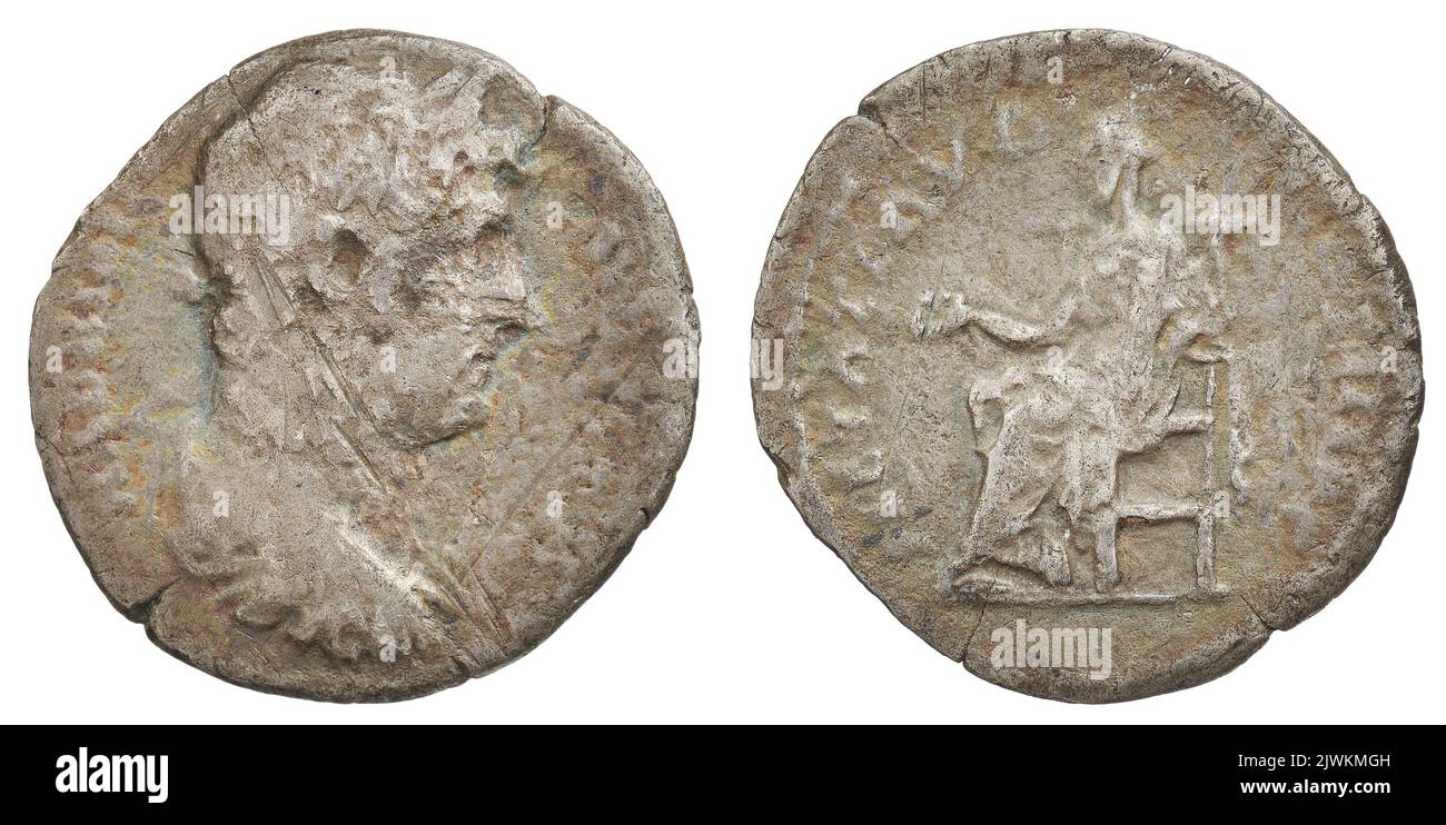 denarius. Hadrian (Roman emperor; 117-138), emperor Stock Photo - Alamy