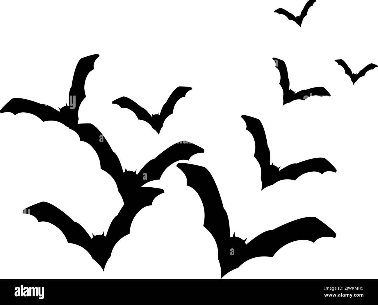 Happy halloween theme bat element. Vector illustration Stock Vector ...