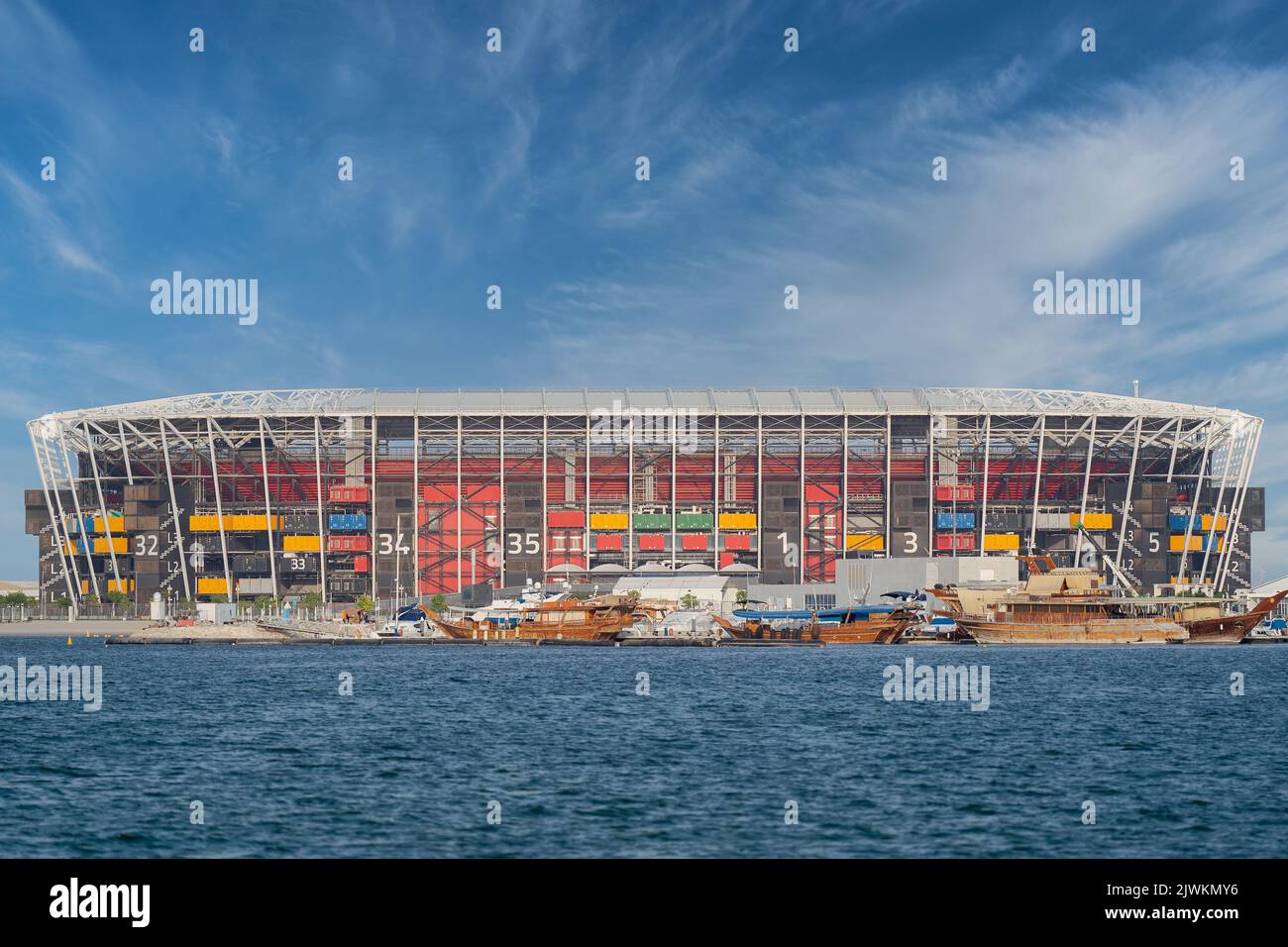 Doha, Qatar - September 6, 2022: Stadium 974, previously known as Ras ...