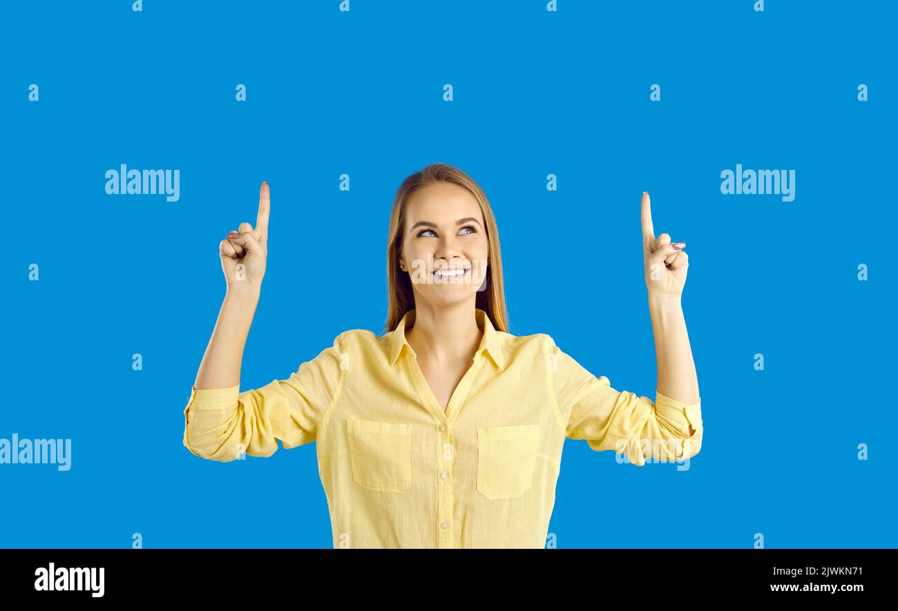 Hand showing index finger female hi-res stock photography and images ...