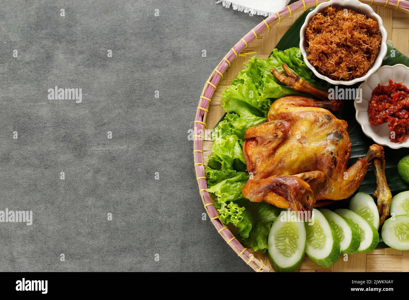 Ayam Ingkung Goreng or Bakakak Hayam, Deep Fried Whole Chicken, Indonesian Traditional Recipe ...