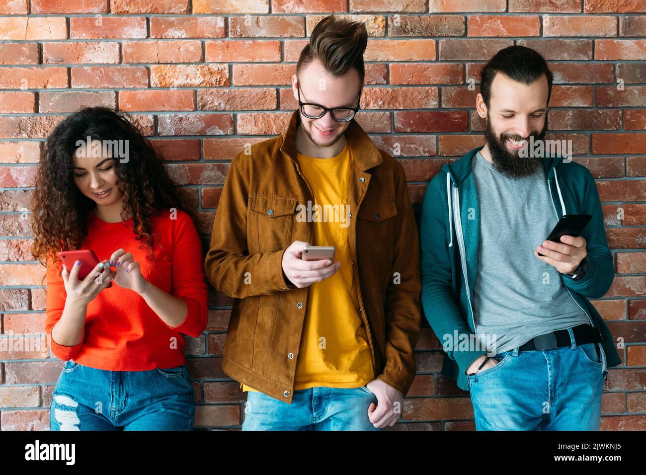 millennials smartphones technology addiction Stock Photo - Alamy