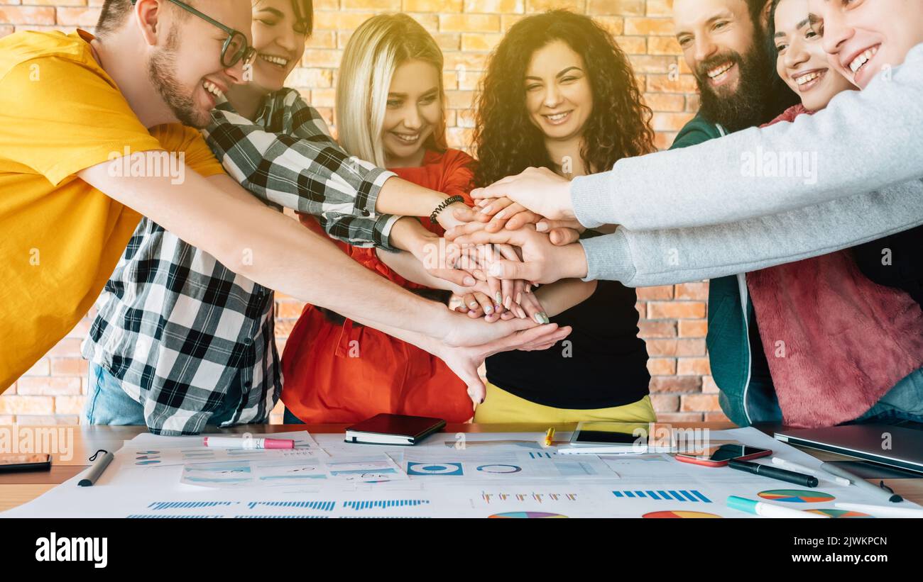 diverse business team unity collaboration project Stock Photo - Alamy