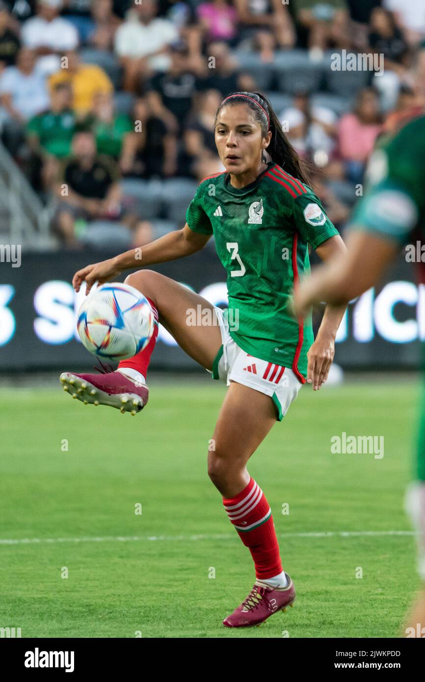 Mexico defender Cristina Ferral (3) during the Copa Angelina against ...