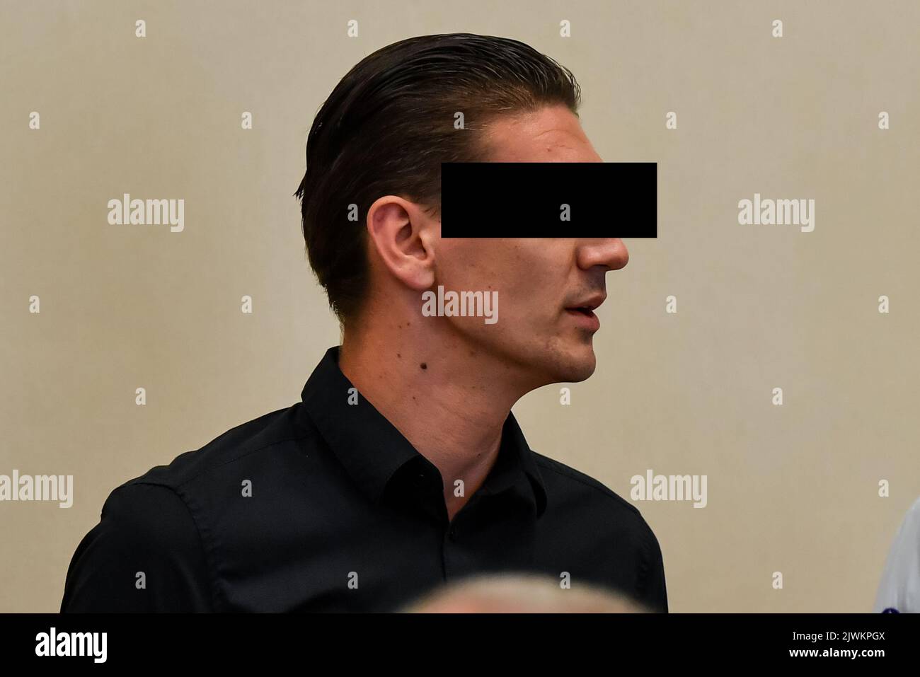 Accused Stefano Jarrit Hermans pictured during the jury constitution ...