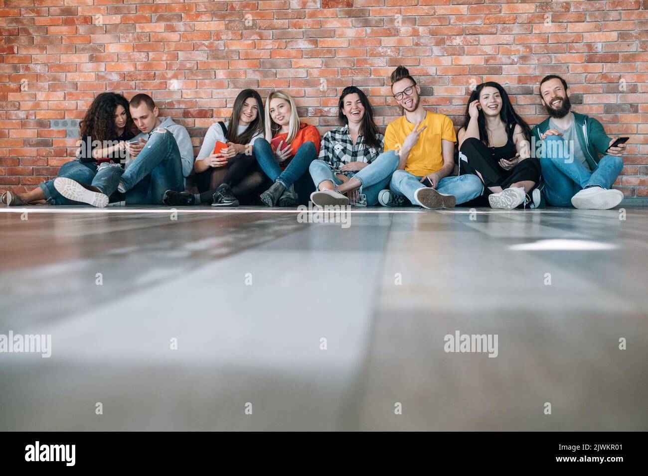 millennials happy free spirited generation Stock Photo - Alamy