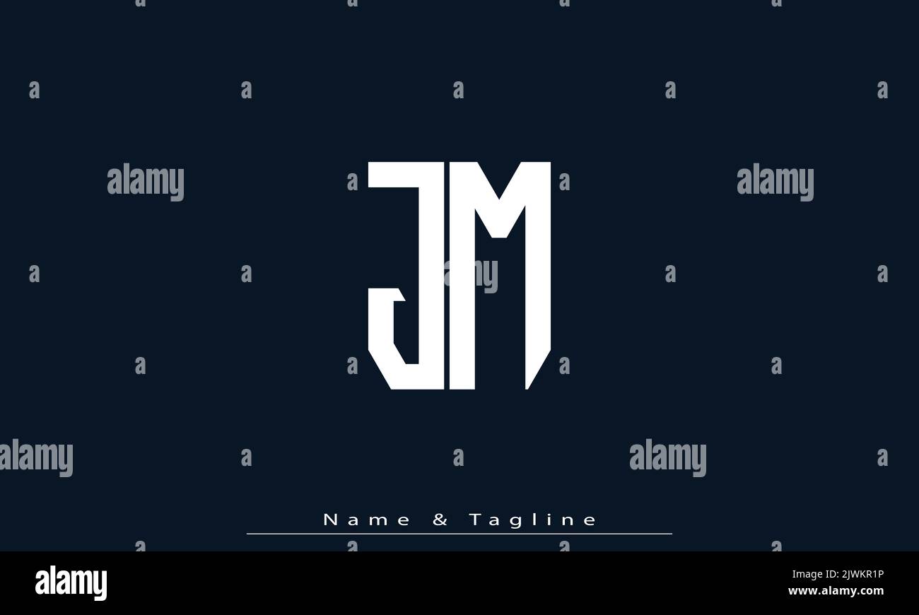 Alphabet letters Initials Monogram logo JM , MJ Stock Vector Image ...