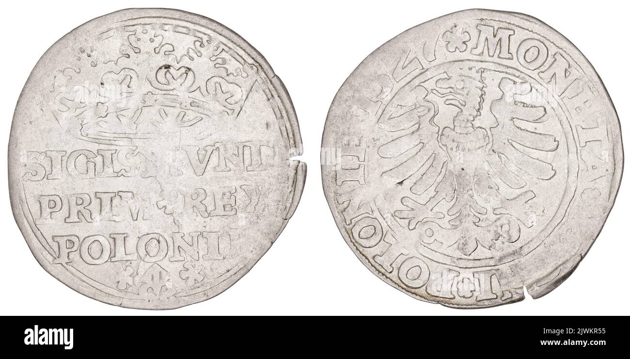 groschen. Zygmunt I Stary (król polski ; 1506-1548), ruler Stock Photo ...